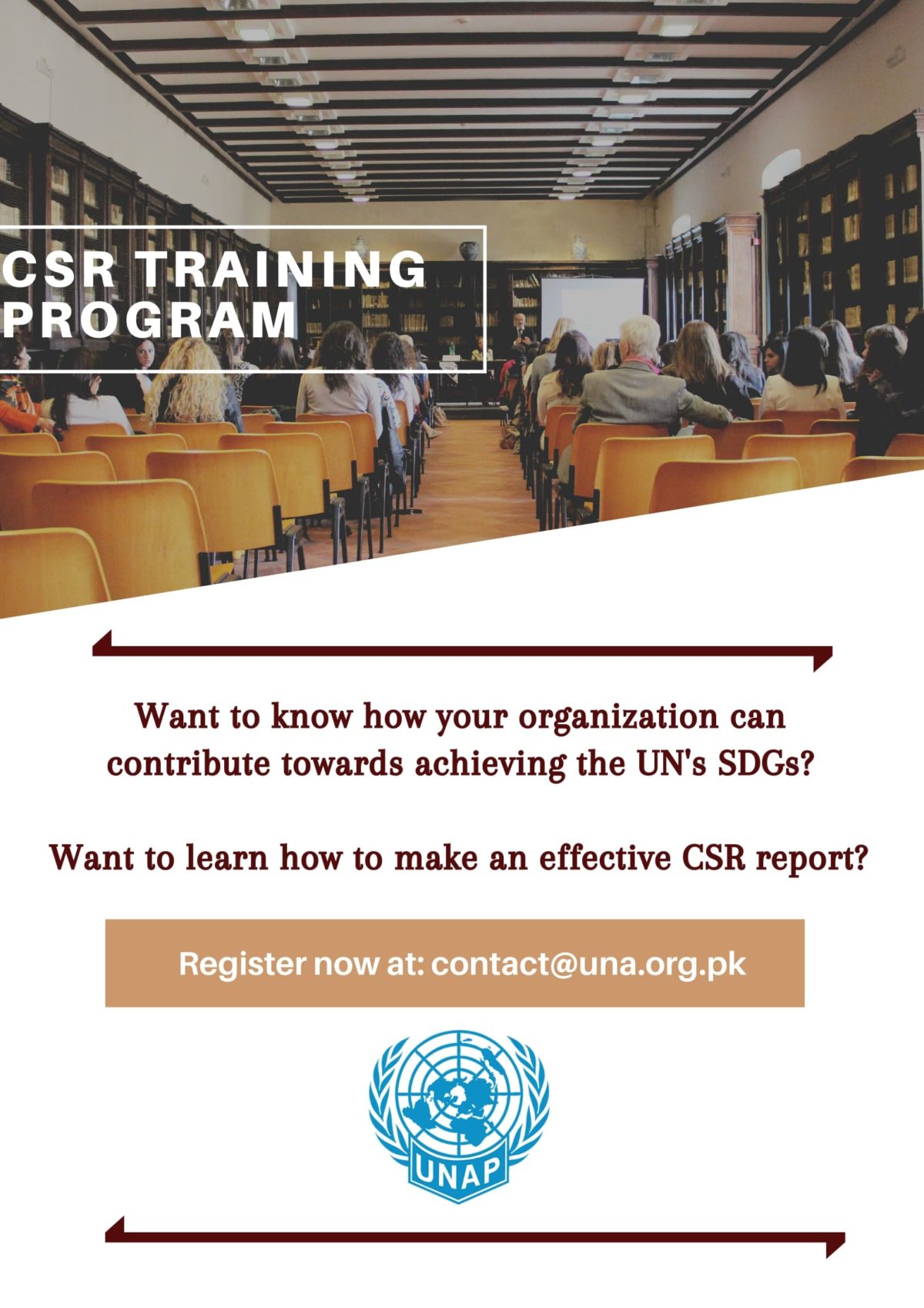 CSR TRAININGS POSTER – UNAP